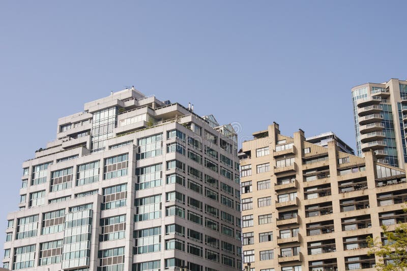 Modern Architecture in Seattle Stock Photo - Image of buildings, condos ...