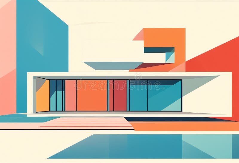 Modern Architecture Showcases Vibrant Geometric Patterns in a Bold ...