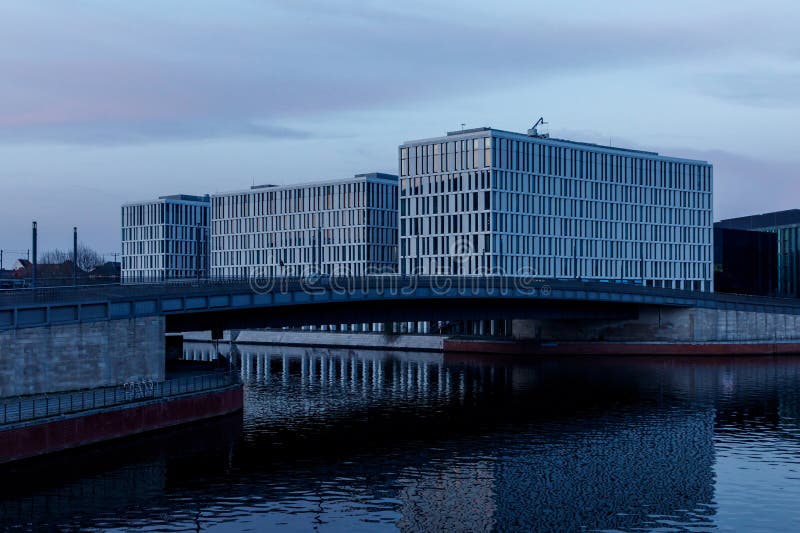 Modern Architecture, Showcasing a Series of Buildings with a Sleek ...