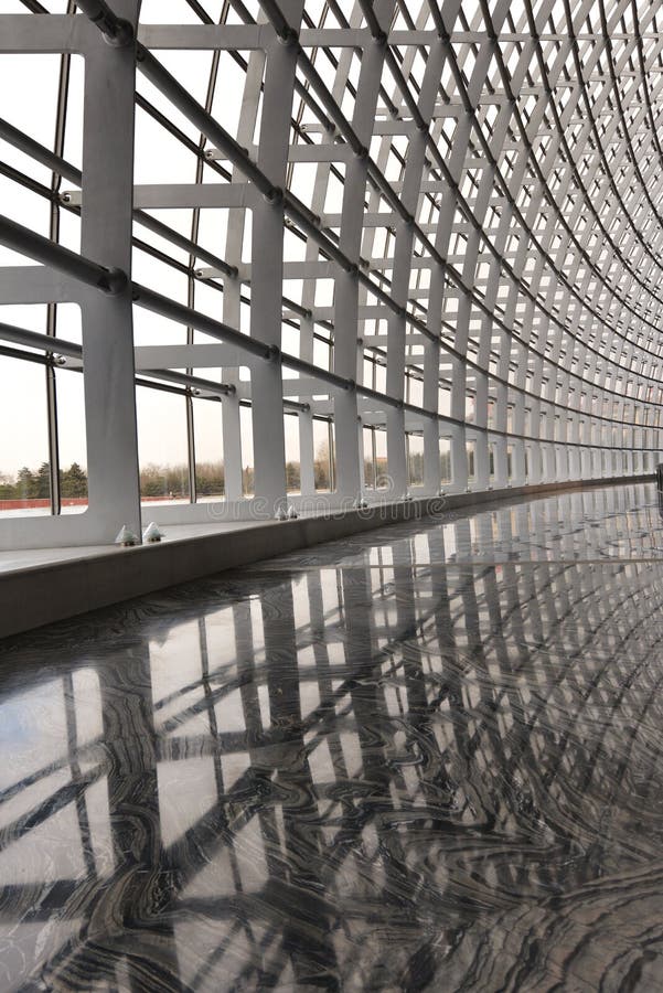 Modern Building Steel Architecture Stock Photo - Image of floor, indoor ...