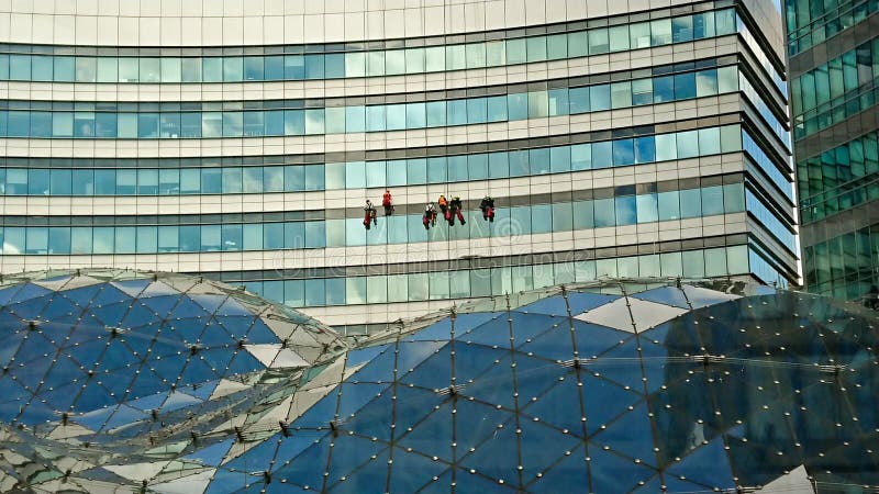 Modern Architecture of Skyscrapers with Many Glass Structures Editorial ...