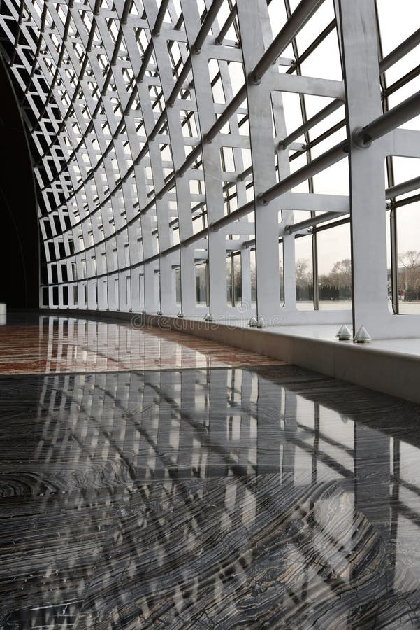 Modern Architecture Steel Framework Stock Photo - Image of reflection ...