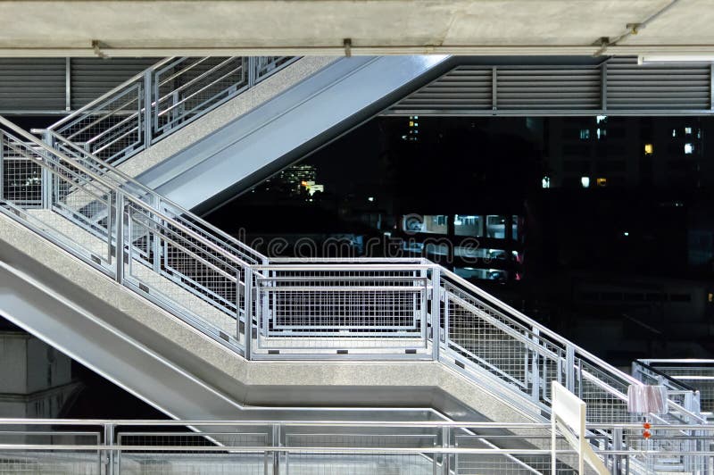 Modern Architecture Steps of Skytrain Station Stairs Stock Image ...