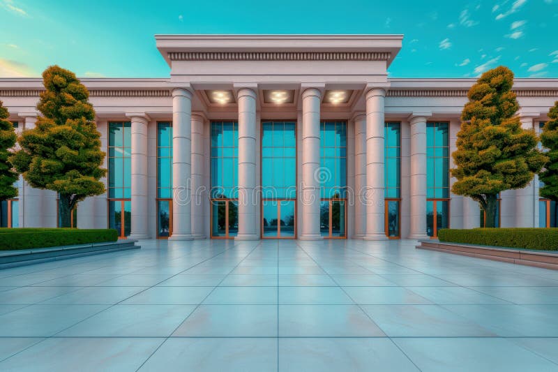 Modern Architecture Stunning Building with a Striking Entryway ...