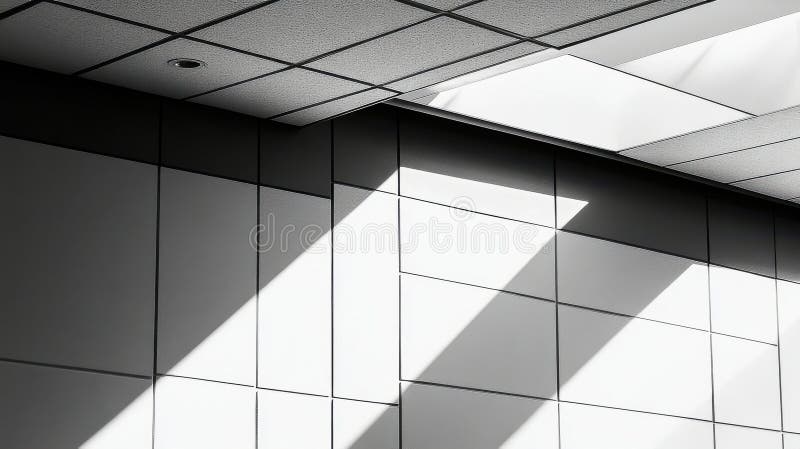 Modern Architecture Sunlight Shadows Building Design Abstract Tiles ...