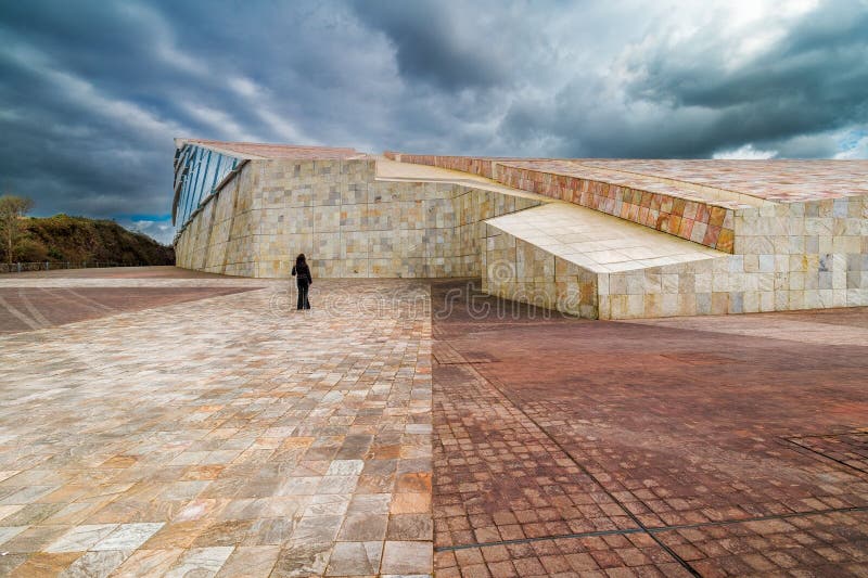 Echoes of Solitude: a Study in Modern Architecture Stock Image - Image ...