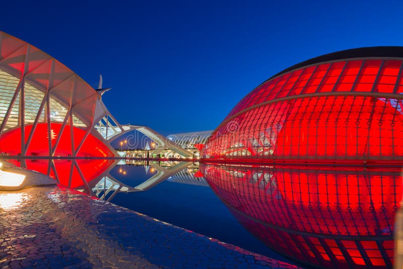 Modern Architecture, Valencia, Spain. Beautiful Architectural Structure ...