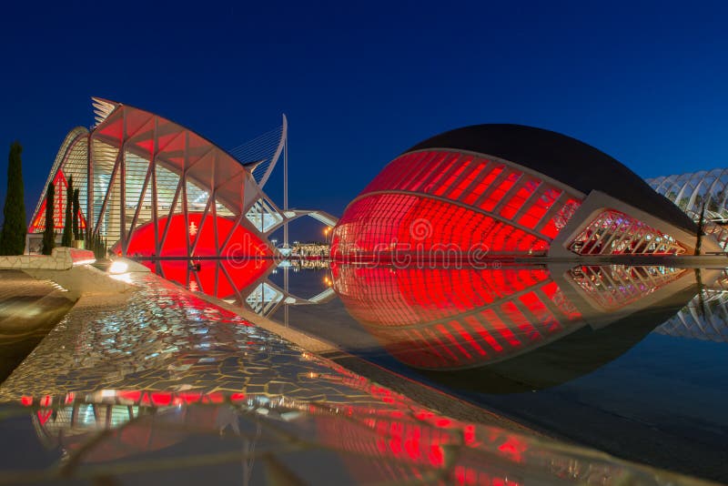 Modern Architecture, Valencia, Spain. Beautiful Architectural Structure ...