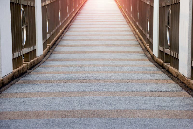 Modern Architecture Walkway. Stock Image - Image of city, detail: 121762757