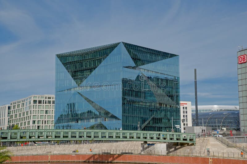 3XN Cube building, Berlin editorial photo. Image of germany - 293398016
