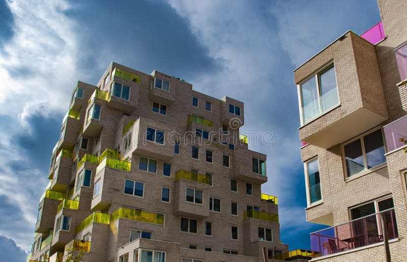 Modern Architecture at the Zuidas, Amsterdam Editorial Image - Image of ...