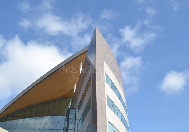Modern Archtecture at Cardiff Bay, Wales Editorial Photo - Image of ...