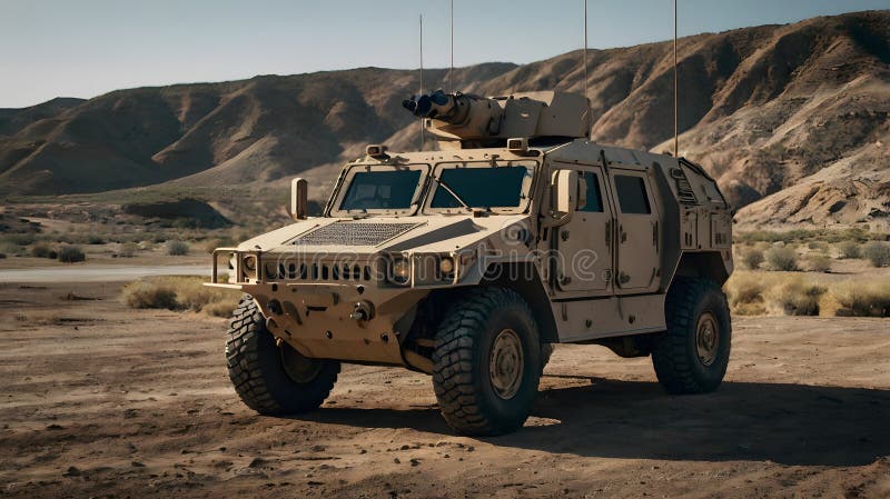 A Modern Armored Vehicle, Designed for Military or Security Purposes ...