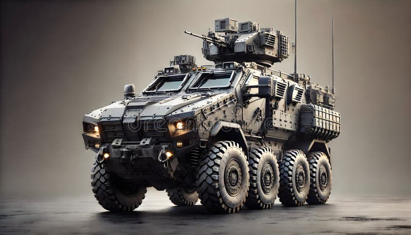 A Modern Armored Vehicle, Designed for Military or Security Purposes ...