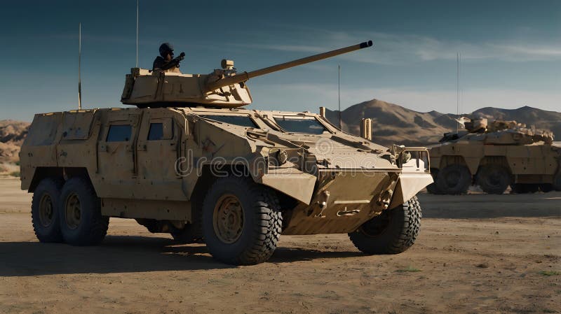 A Modern Armored Vehicle, Designed for Military or Security Purposes ...