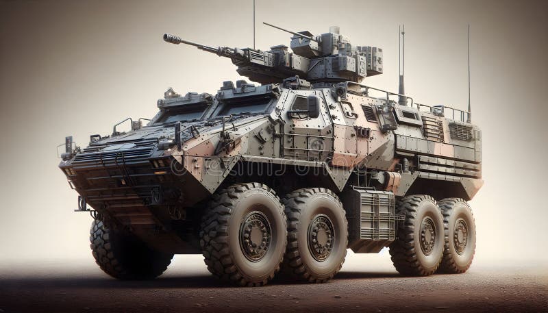 A Modern Armored Vehicle, Designed for Military or Security Purposes ...