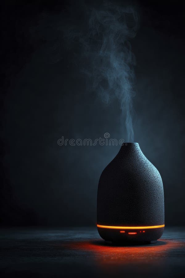 Modern Aromatherapy Diffuser with Soft Glow and Smoke Effect Stock ...