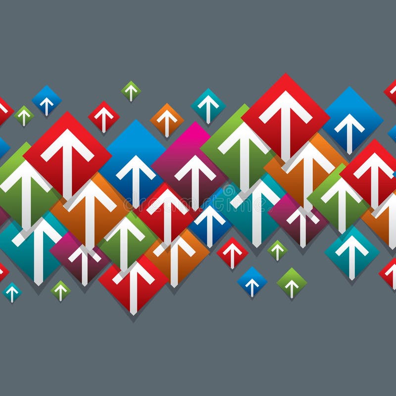 Leader and team with arrow stock vector. Illustration of communication ...