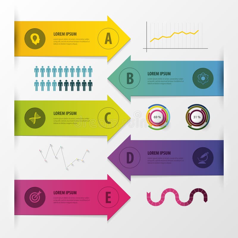Modern Arrow Infographics Elements. Vector Illustration Stock Vector ...