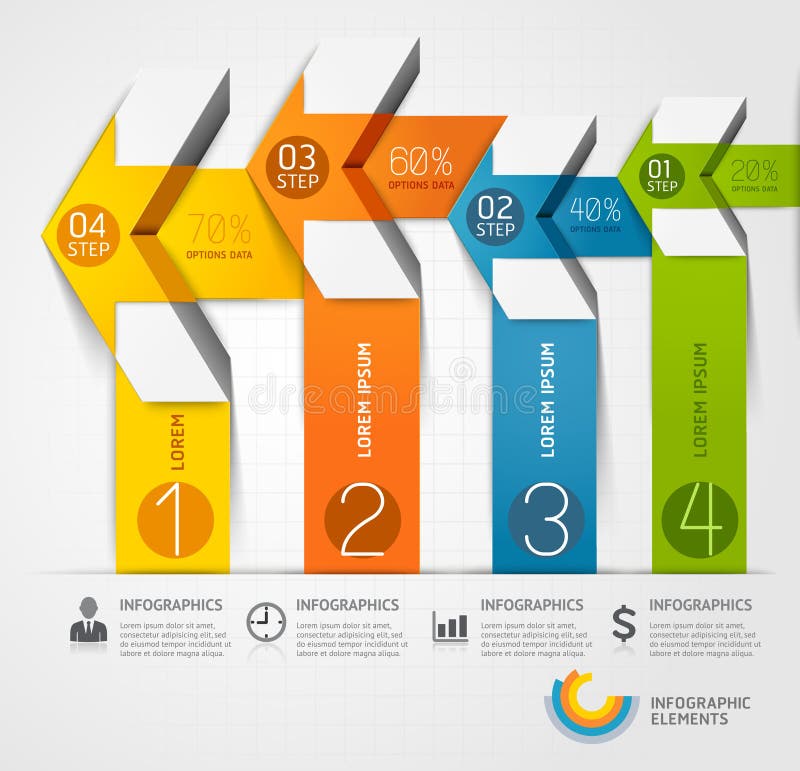 Modern Arrow Infographics Template. Stock Vector - Illustration of ...