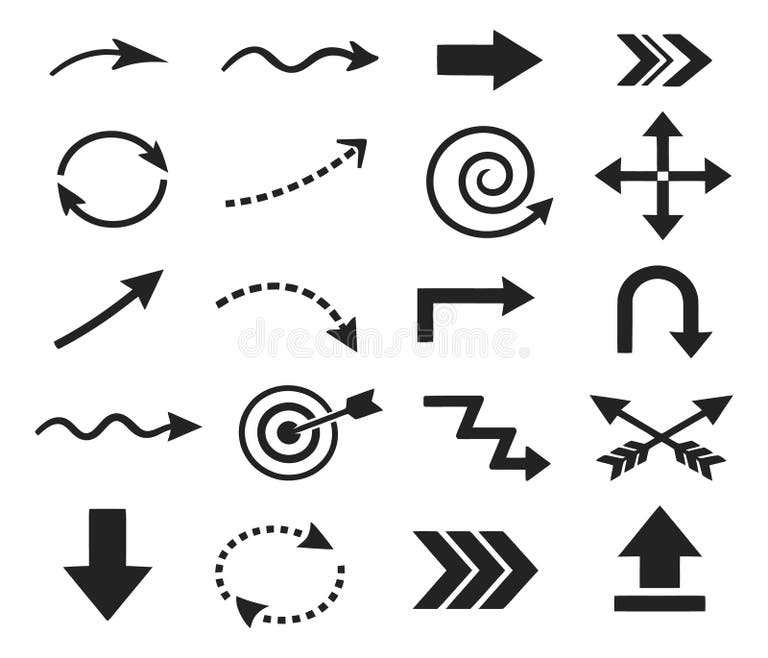 Arrow Pointer Symbols Stock Illustrations – 11,828 Arrow Pointer ...