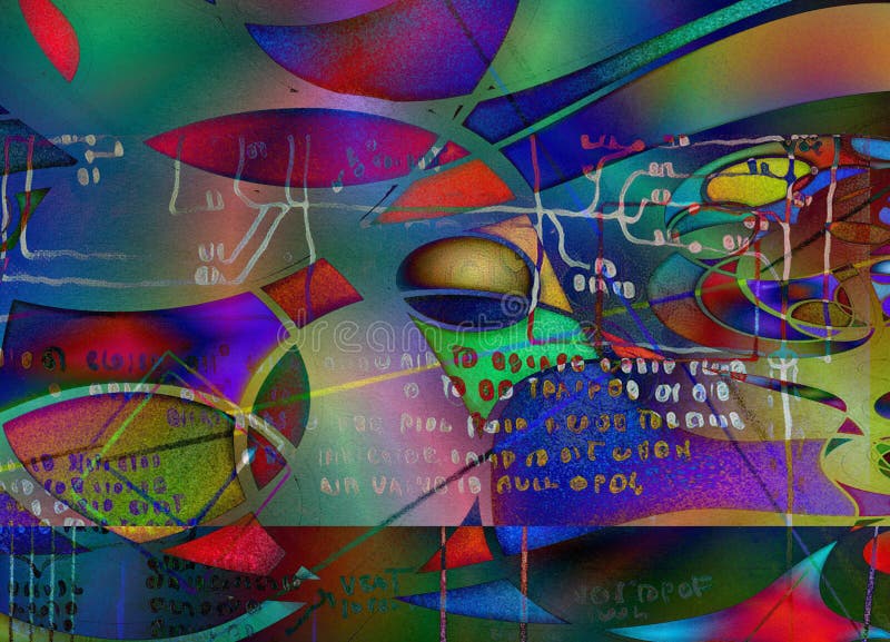 Modern art abstract stock illustration. Illustration of color - 133400648