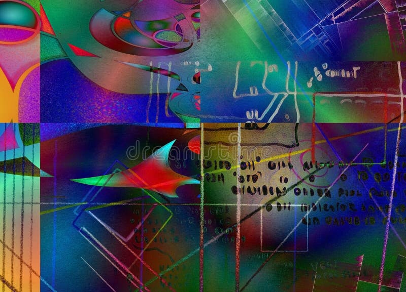 Modern art abstract stock illustration. Illustration of geometric ...