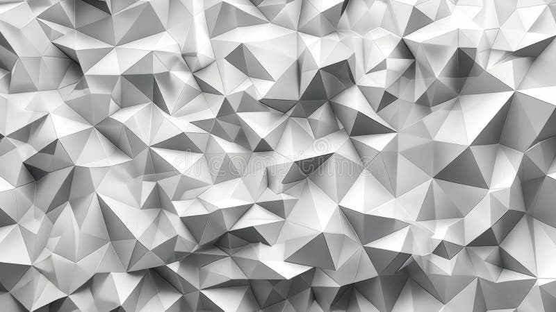 Abstract White and Gray Triangular Mosaic Texture Pattern Background ...