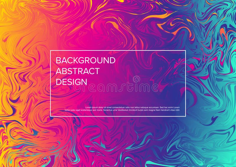 Modern Art Background Template with Fresh Oil Colors Stock Vector ...