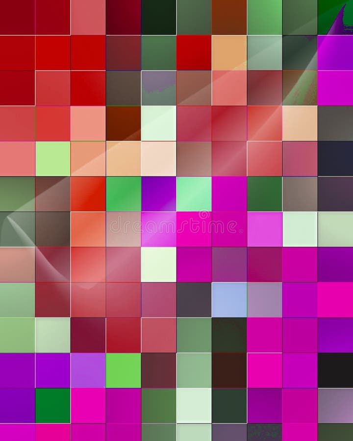 Modern Art Digital Pixel Art Wallpaper Blue Trippy Stock Image - Image ...