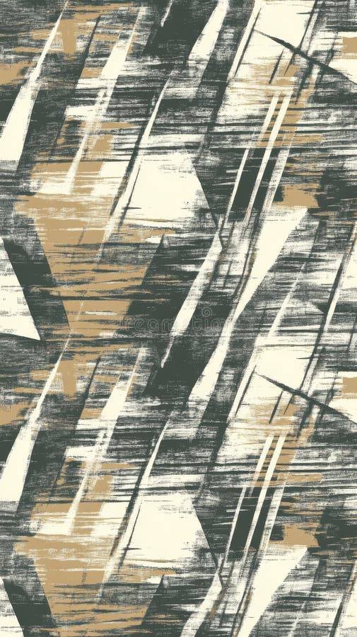 Modern Art Featuring Interlocking Shapes in an Abstract Geometric ...