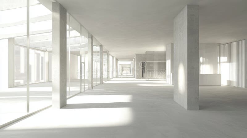 Modern Art Gallery Construction with Minimalist Design and Open Spaces ...