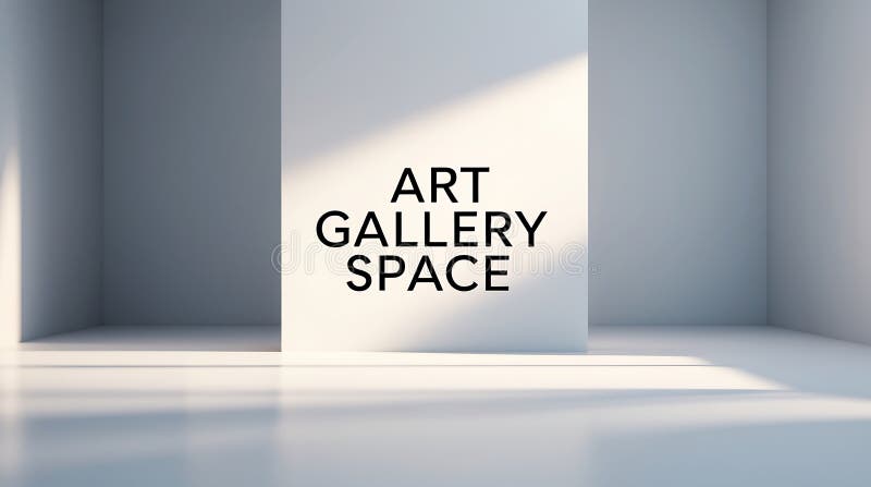 Modern Art Gallery Space with Open Design and Natural Light Stock Image ...