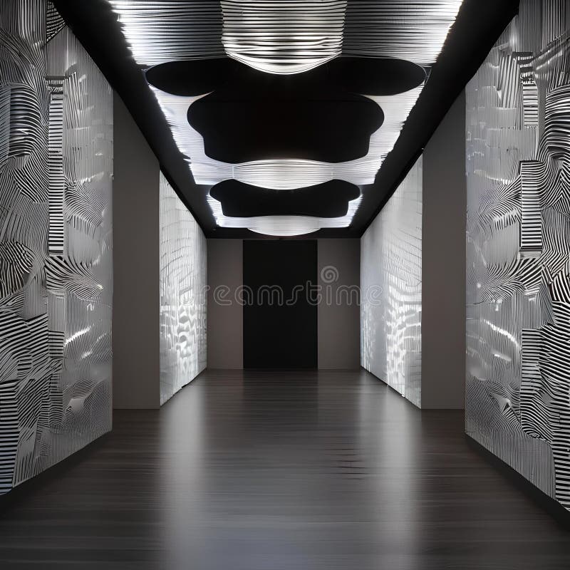 A Modern Art Installation Featuring Rotating Elements that Create ...