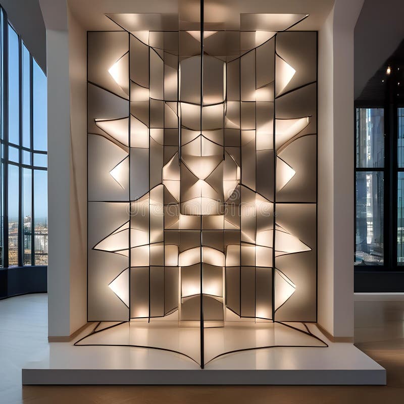 A Modern Art Installation Featuring Rotating Elements that Create ...