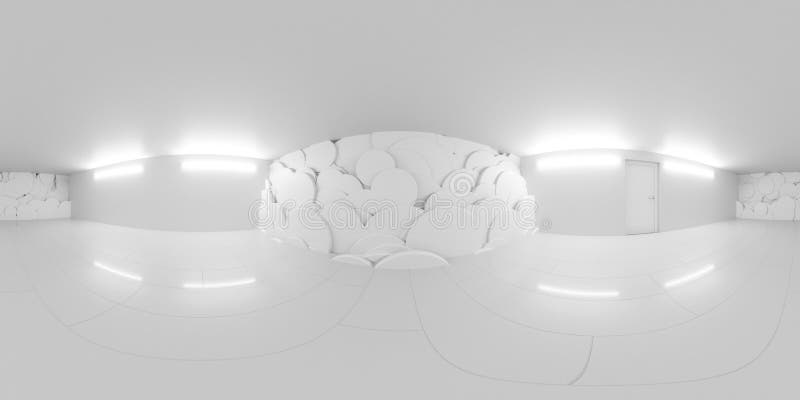 Modern Art Installation Featuring White Textured Structures in an ...