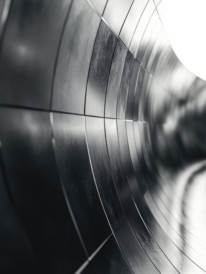 Modern Art, Metal Textures and Circular Patterns Stock Illustration ...