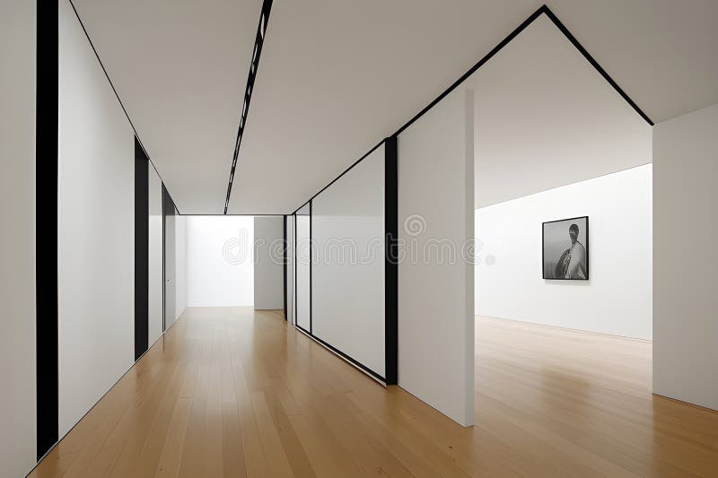 A Modern Art Museum Frame Wall Clipping Stock Illustration ...