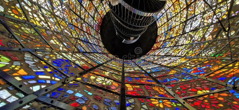 Modern Art in Open Air Museum in Japan Stock Photo - Image of iron ...