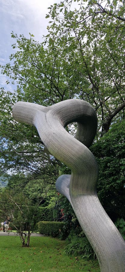 Modern Art in Open Air Museum in Japan Editorial Stock Photo - Image of ...