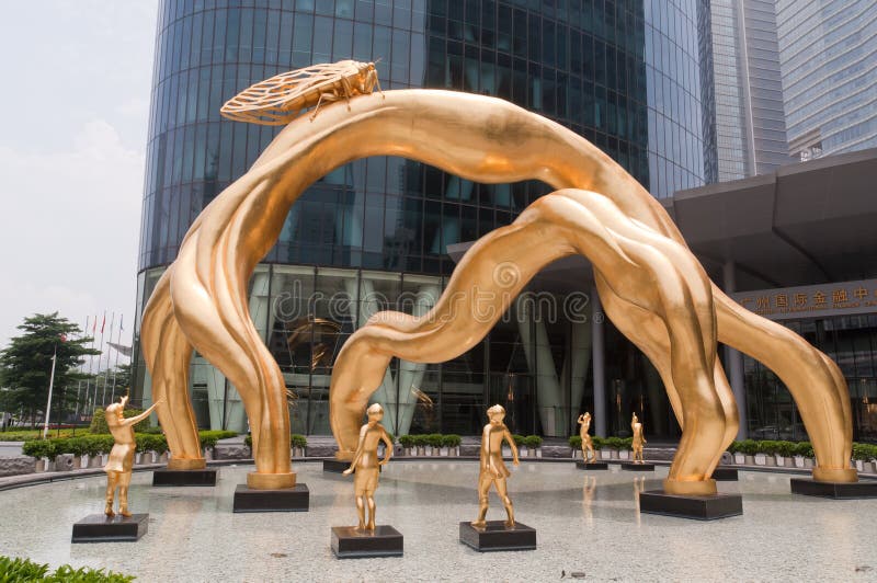 Modern Art Sculpture in Guangzhou Editorial Stock Image - Image of ...