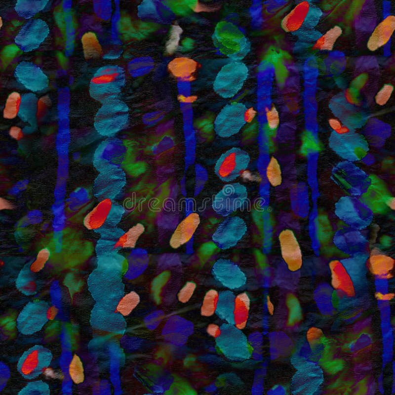 Modern Art Seamless Textile Print. Multicolor Gradient Spots. Abstract ...