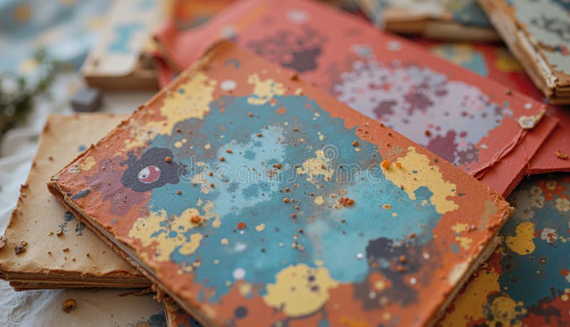 Modern Art Studio Creation: Dynamic Paint Splatter Techniques Bringing ...