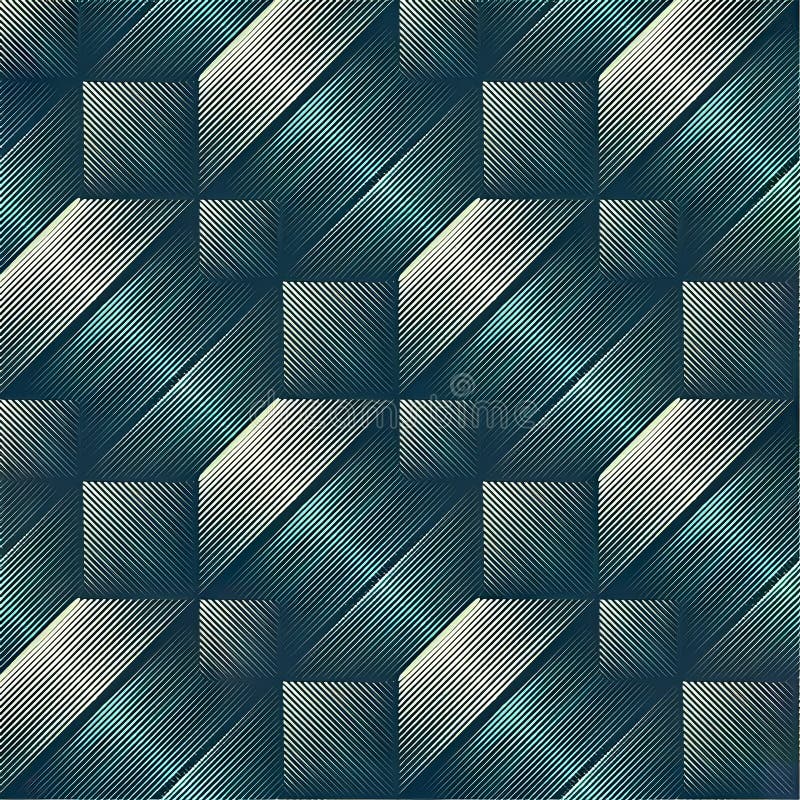 Modern Art Vector Geometric Seamless Pattern with Diagonal Fading Lines ...