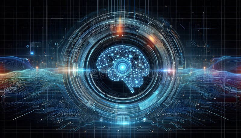 Modern Artificial Intelligence Visualization for Marketing Materials ...