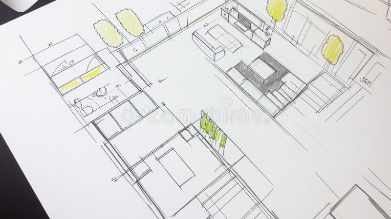 Modern Artistic Loft Top Down Floor Plan Featuring an Open Layout and ...