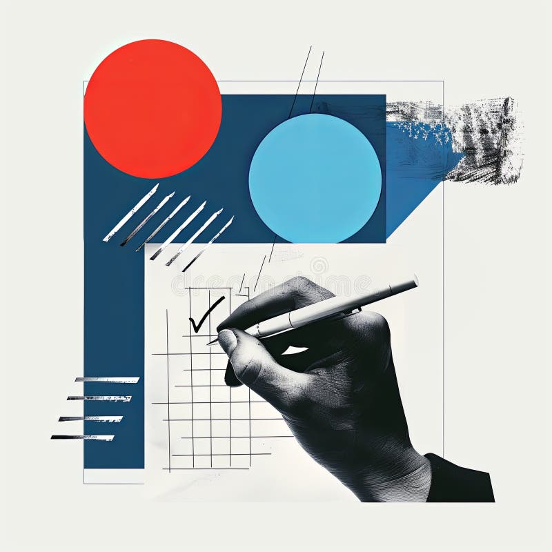 Modern Artwork. Organized Task Management Stock Photo - Image of ...