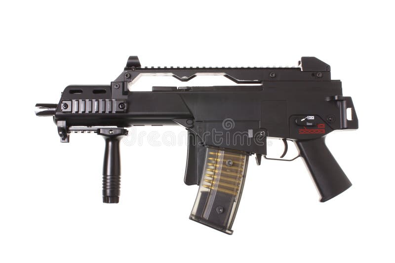 Modern assault rifle stock image. Image of sniper, shot - 112435659