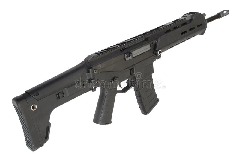 Modern assault rifle stock image. Image of swat, armament - 112435695