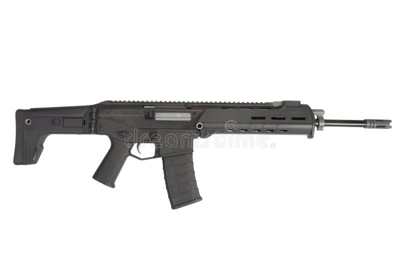 Modern assault rifle stock photo. Image of german, metallic - 101488472